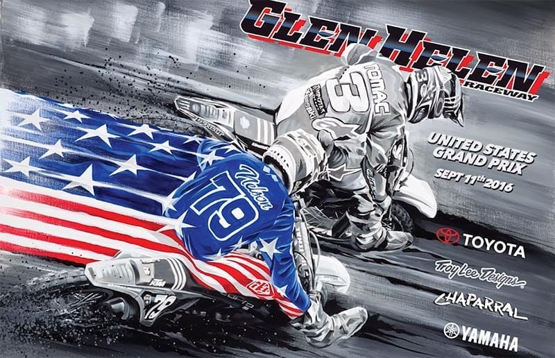Behind the scenes: Designing the MXGP Glen Helen poster | Dirtbike Rider