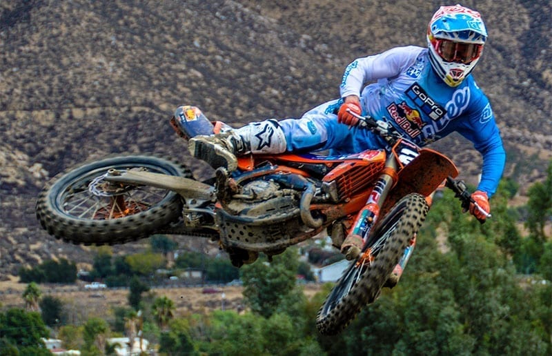 First Look: Alex Martin shreds Lake Elsinore on TLD Red Bull KTM ...