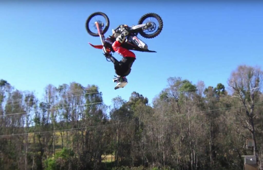 Josh Sheehan teaches Tai Woffinden a backflip | Dirtbike Rider