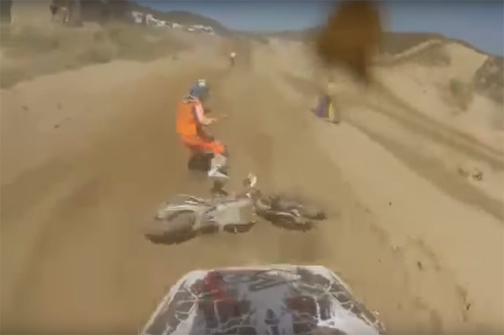 Motocross Fails: Insane REM race crash | Dirtbike Rider