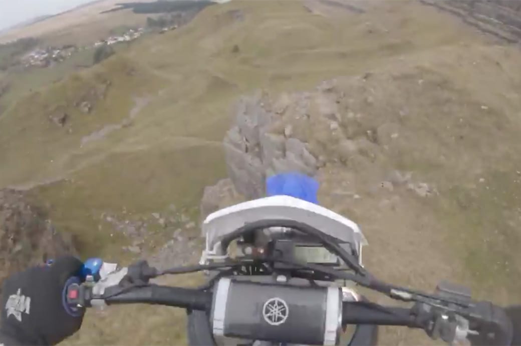 VIDEO: Terrifying moment off-roader Adrian Owen rides off a cliff ...