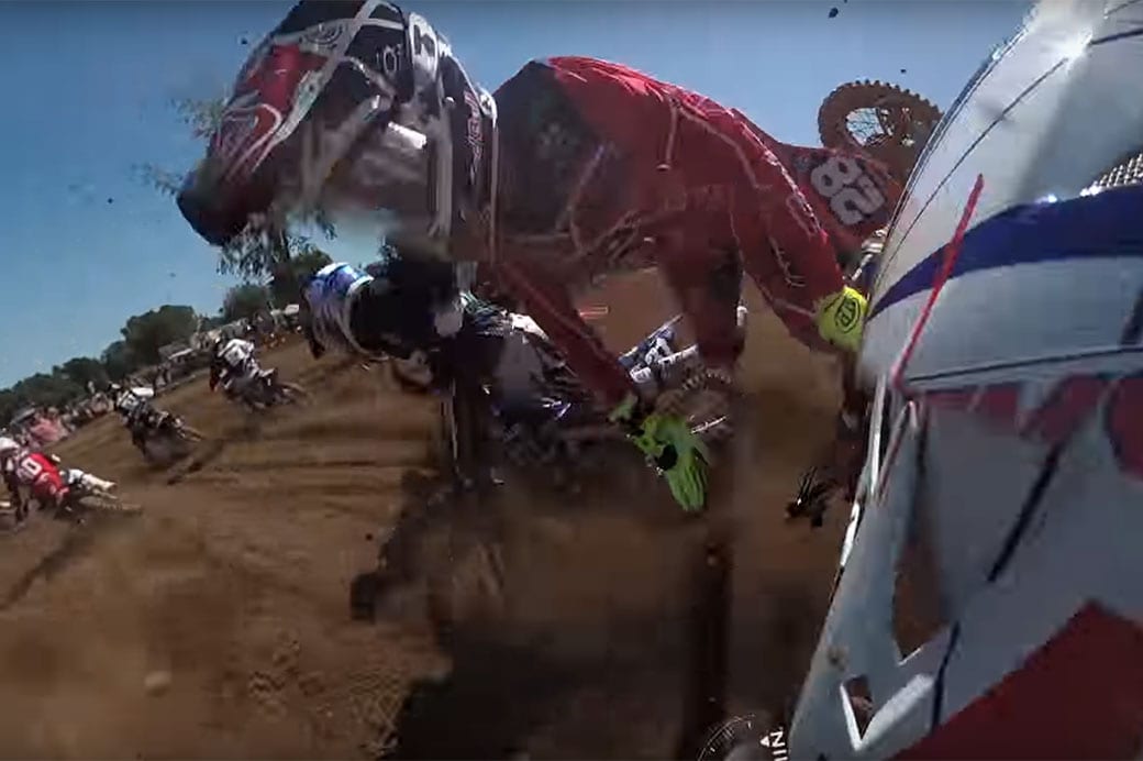 High g-forces revealed in this brutal Pro Motocross crash | Dirtbike Rider