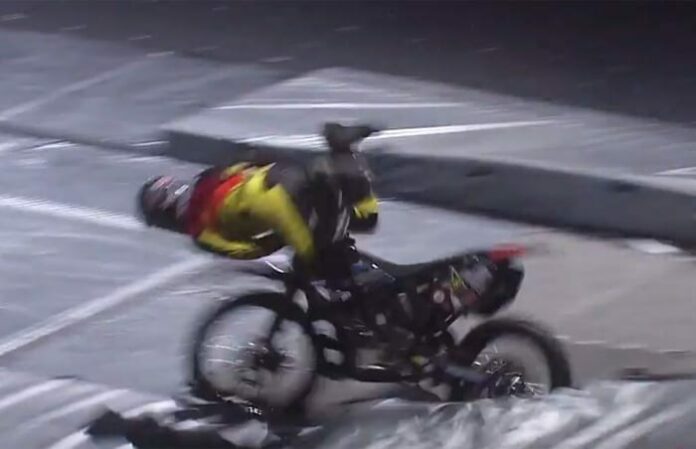 Video: Jacko Strong Crushes FMX Front Flip | Dirtbike Rider