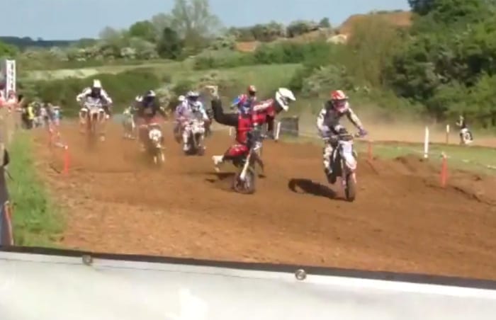 Video: Minibike whoops crash | Dirtbike Rider