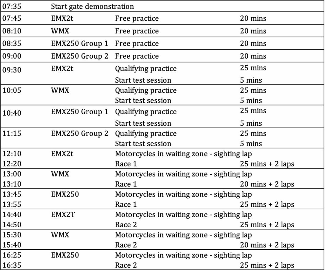 MXGP Lommel: Timetable and where to watch | Dirtbike Rider